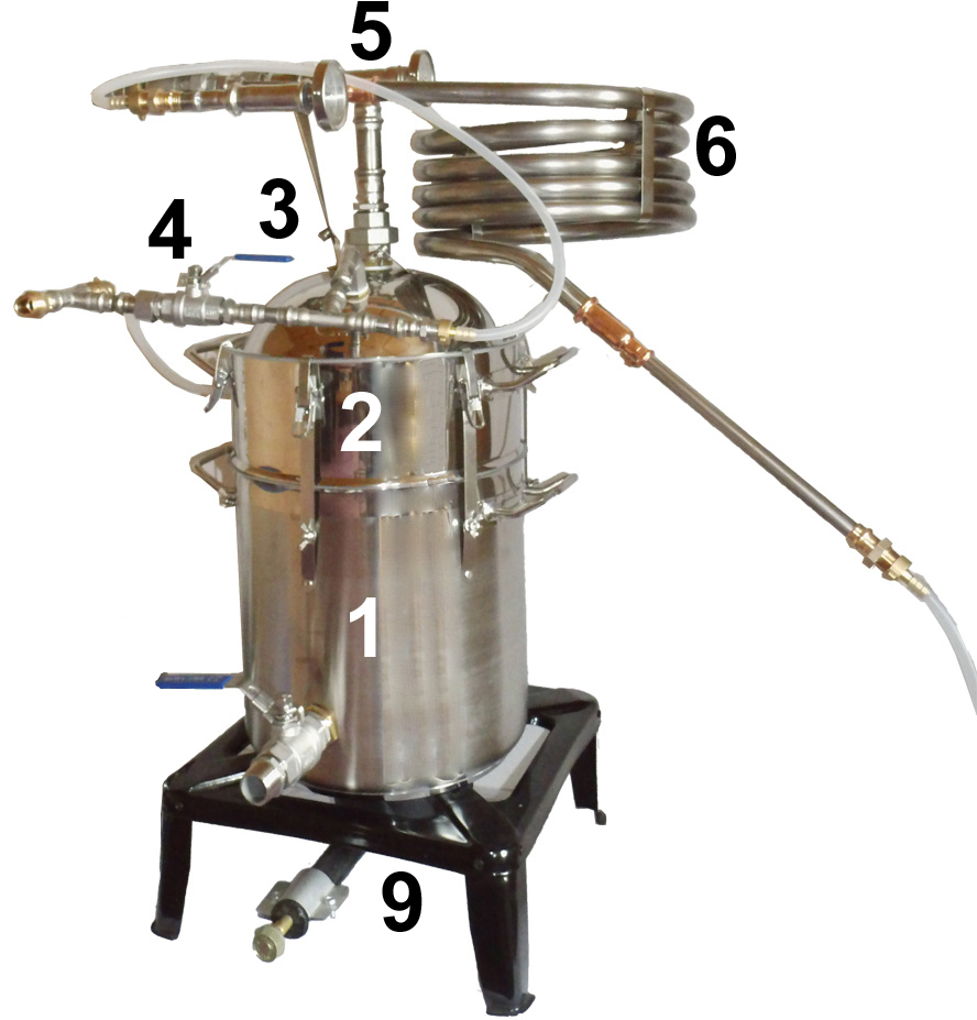 DESTILLIERMEISTER JUMBO-Premium D-38, Kolonne, Dephlegmator [101.701 ...